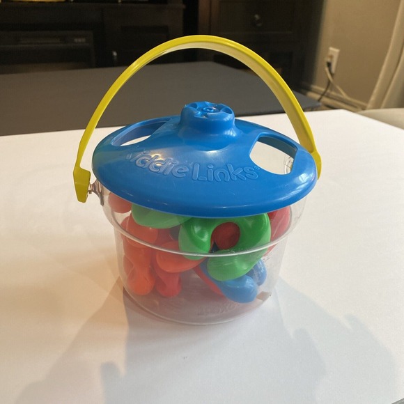 Toys | Vintage Playskool Baby Plastic Kiddie Links Set Chain Link Toy ...